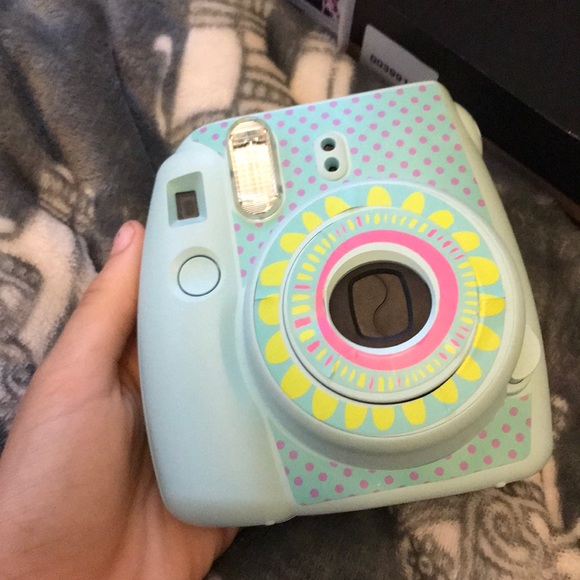 Polaroid | Other | Brand New Blue Polaroid With Sticker Designs | Poshmark